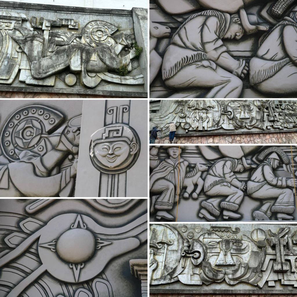 Entregan rehabilitación del mural Homenaje a la Cultura Totonaca